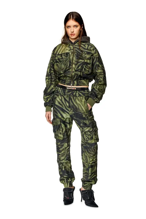 DIESEL® P-mirow Zebra-camo Printed Cargo Pants