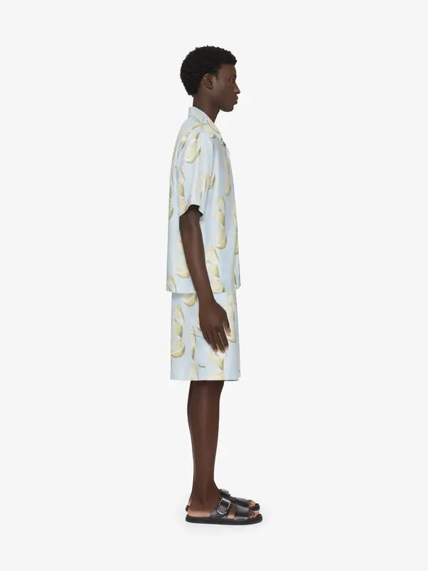 Givenchy Printed Bermuda Shorts In Silk
