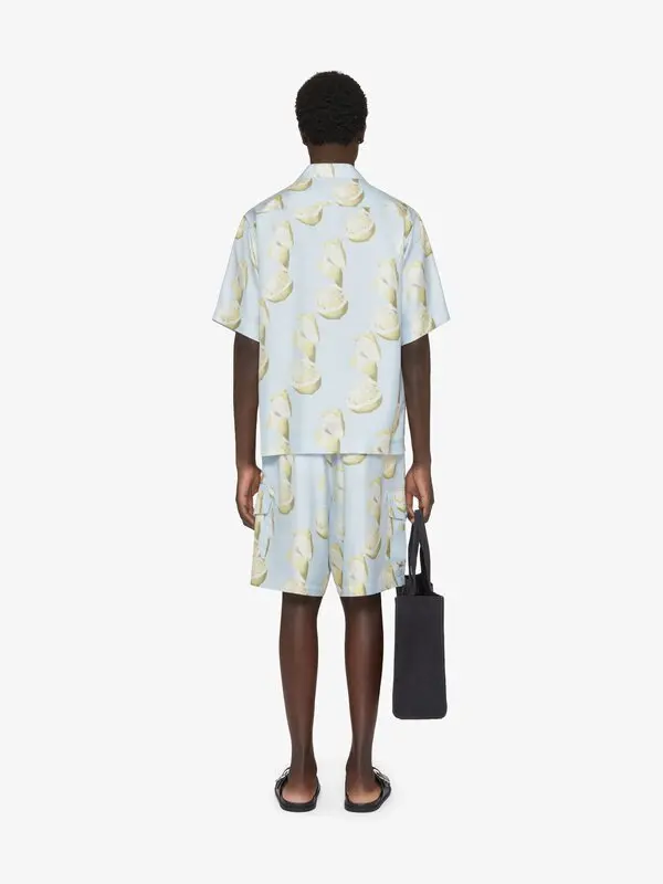 Givenchy Printed Bermuda Shorts In Silk