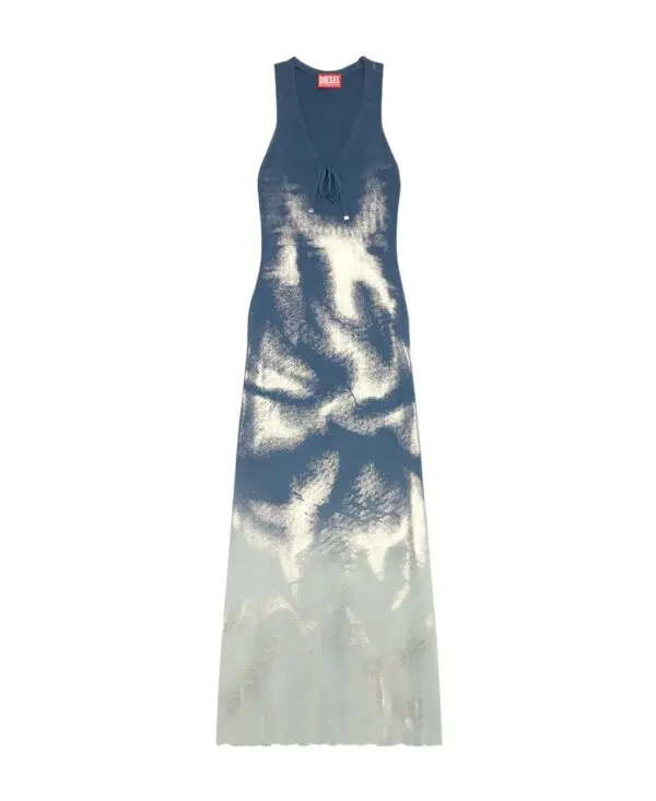 DIESEL® V-neck Sleeveless Midi Dress