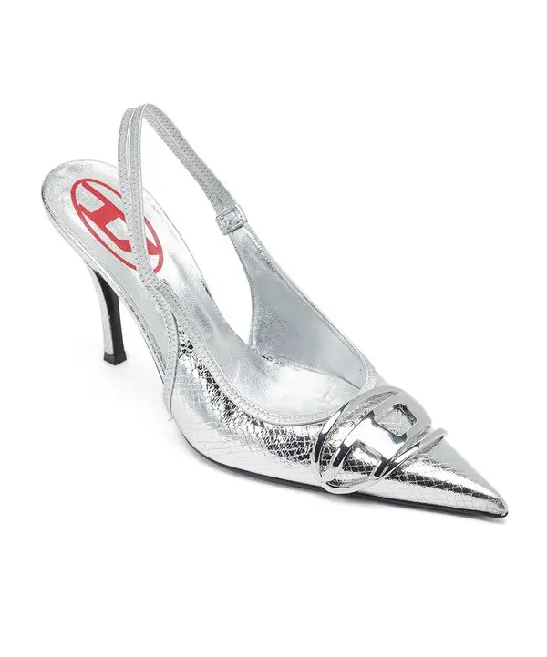 DIESEL® D-venus Sb Patent Embossed Slingback Pumps