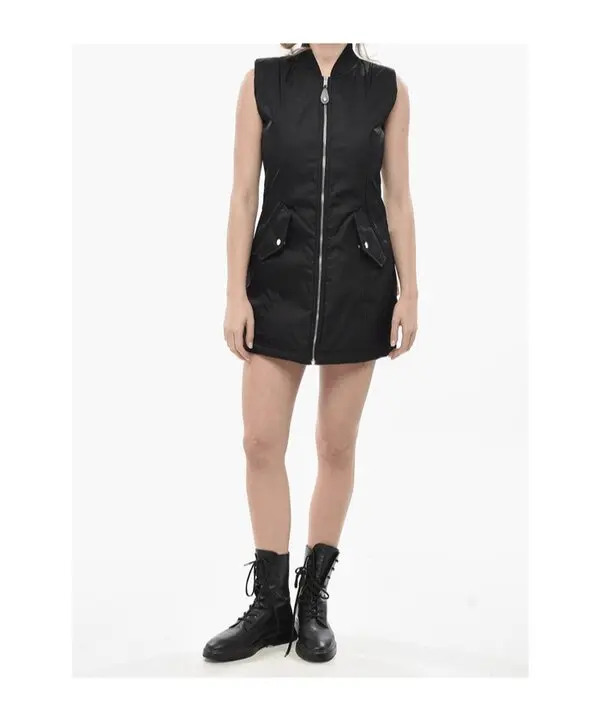 Gucci Logo-embroidered Zipped Minidress