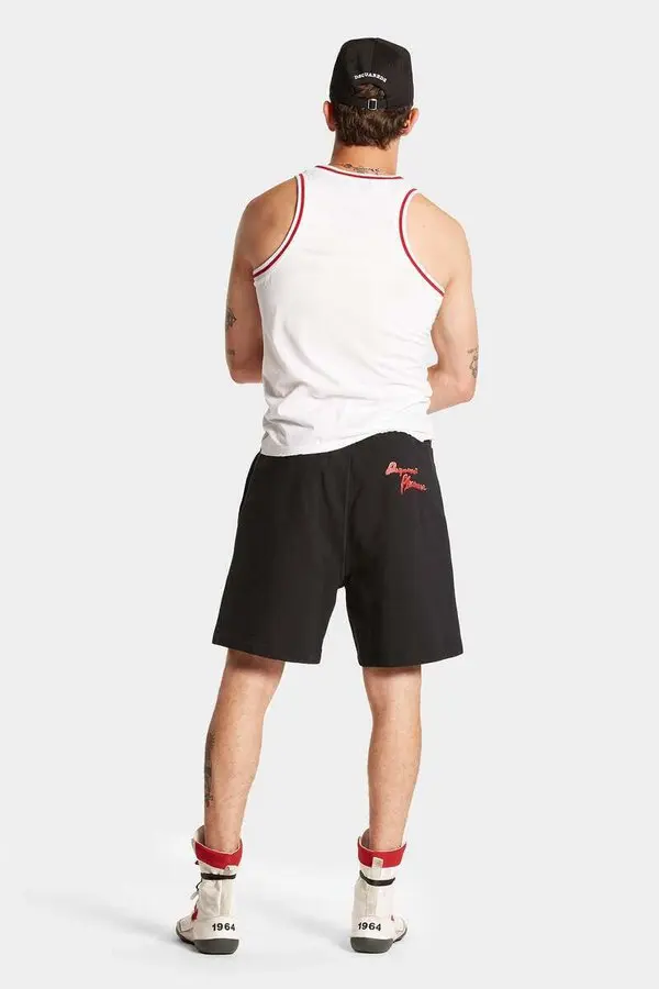 Dsquared2 Logo-printed Knee-length Track Shorts