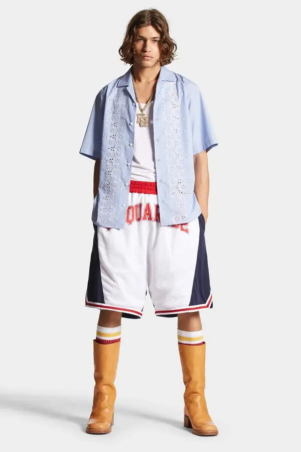 Dsquared2 Logo-print Panelled Shorts