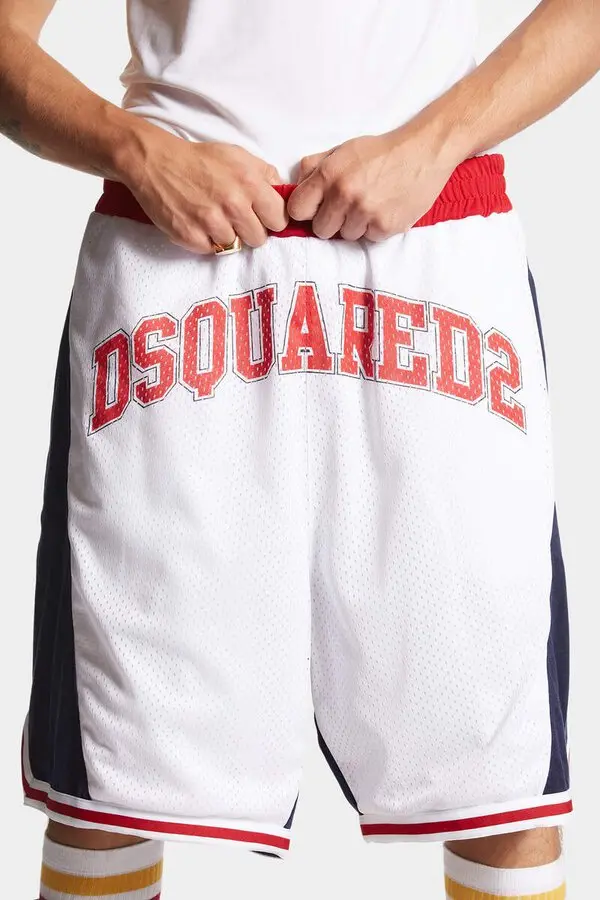 Dsquared2 Logo-print Panelled Shorts