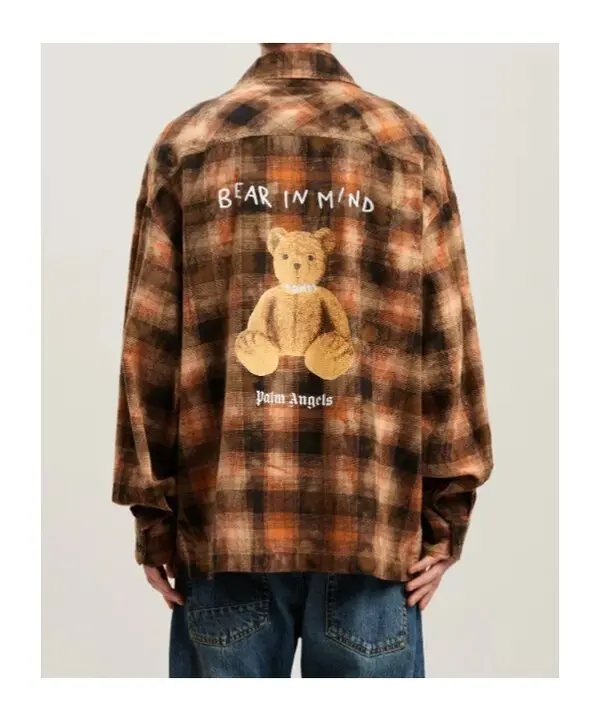 Palm Angels Bear In Mind Checked Shirt