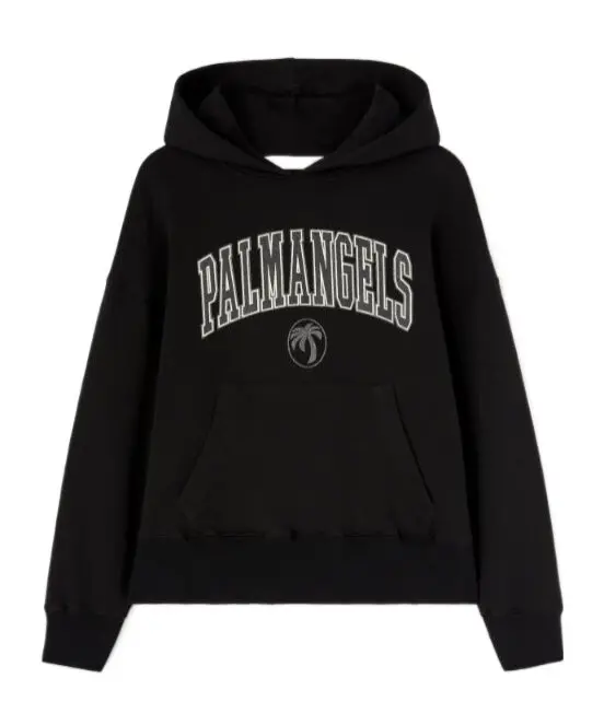 Palm Angels College Palm Hoodie - Black