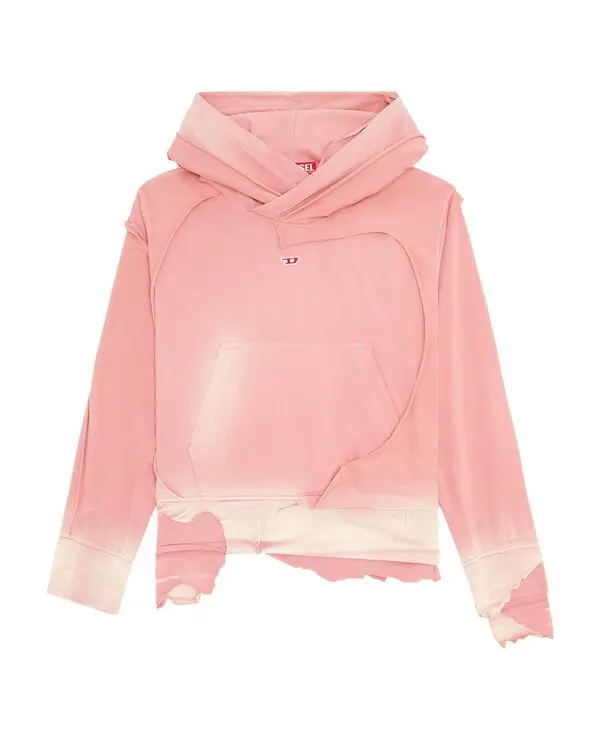 DIESEL® F-maite Destroyed Hoodie - Pink