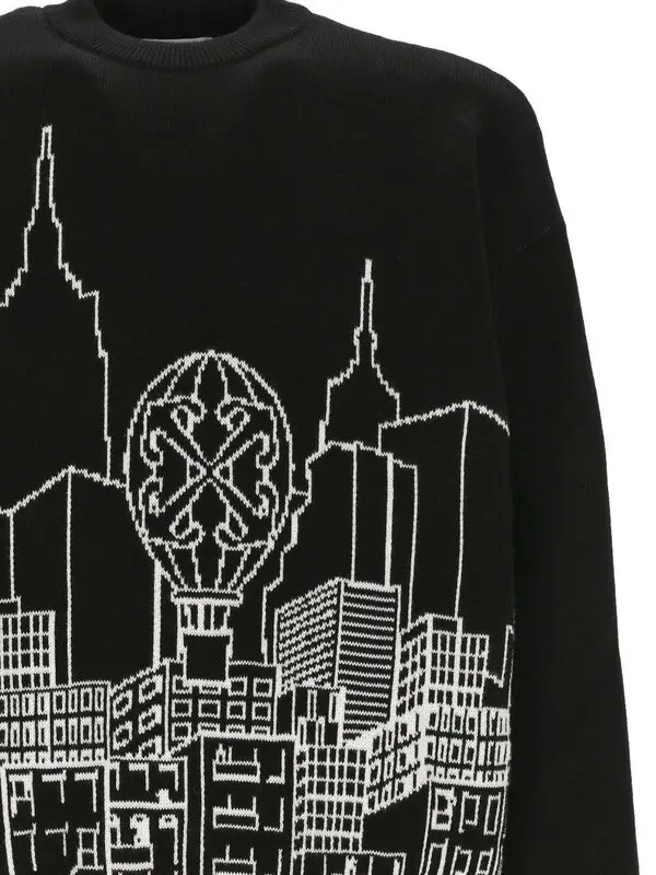 Off-White Skyline Knit Crewneck Jumper