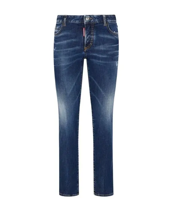 Dsquared2 Logo-patch Faded Slim-cut Jeans