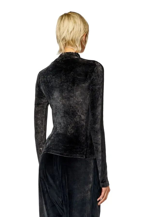 DIESEL® T-slim-n1 Logo-embellished Top