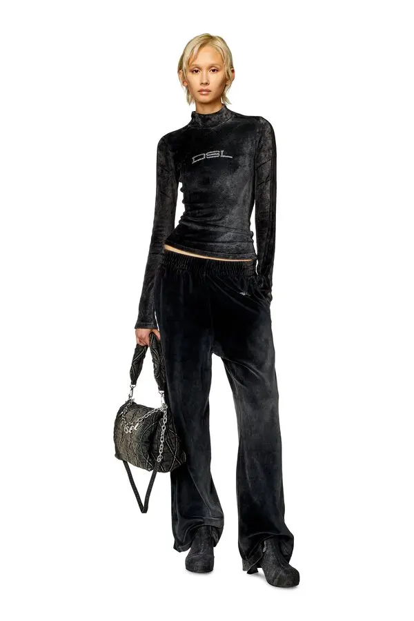 DIESEL® T-slim-n1 Logo-embellished Top