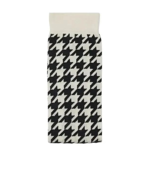 Burberry Herringbone-printed Skinny Cut Tights - Black