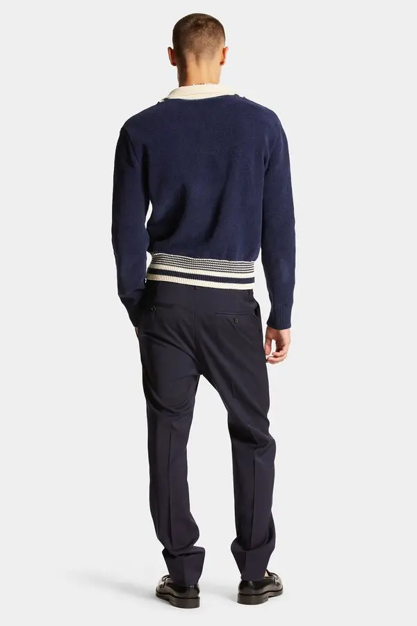 Dsquared2 Tapered Virgin Wool Trousers