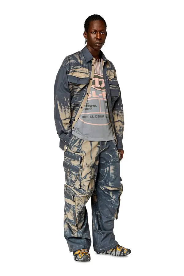DIESEL® P-hugh Crease-effect Cargo Trousers