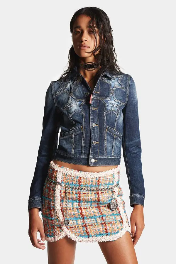 Dsquared2 Upper East Side Bouclé Miniskirt