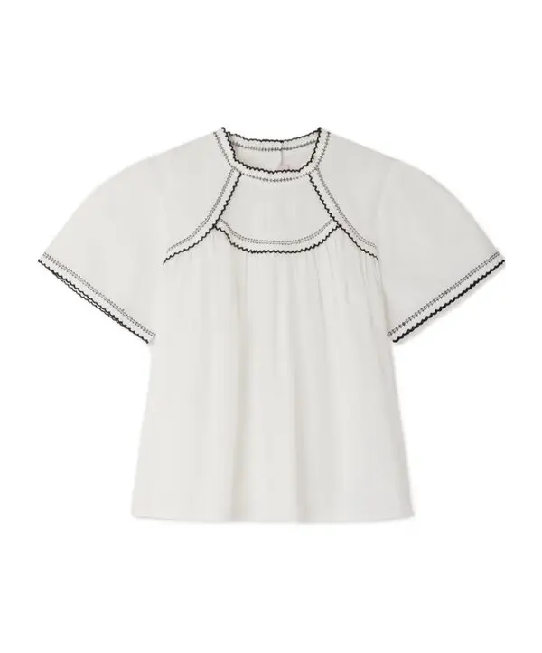 Bonpoint Elouane Smocked Blouse