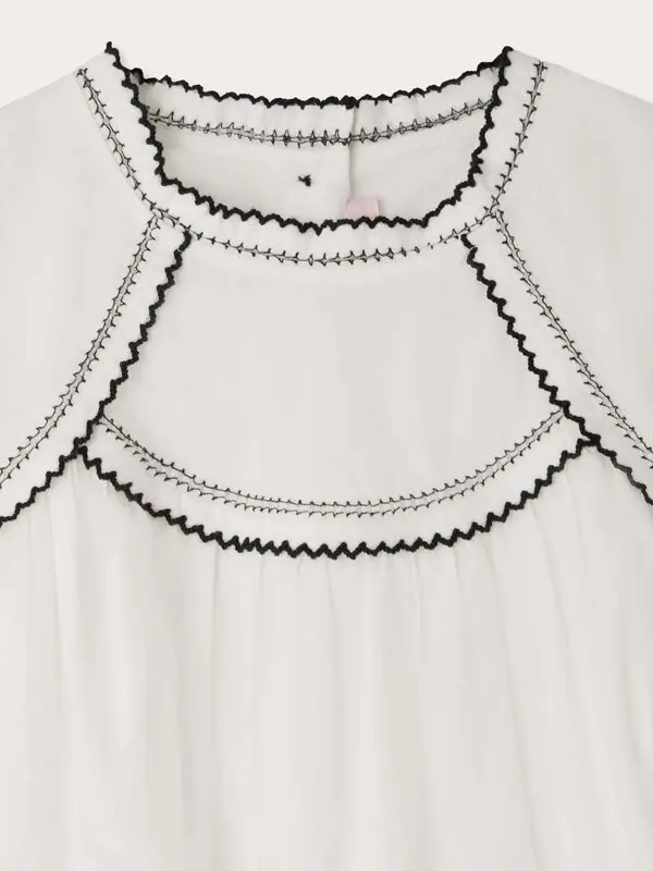 Bonpoint Elouane Smocked Blouse