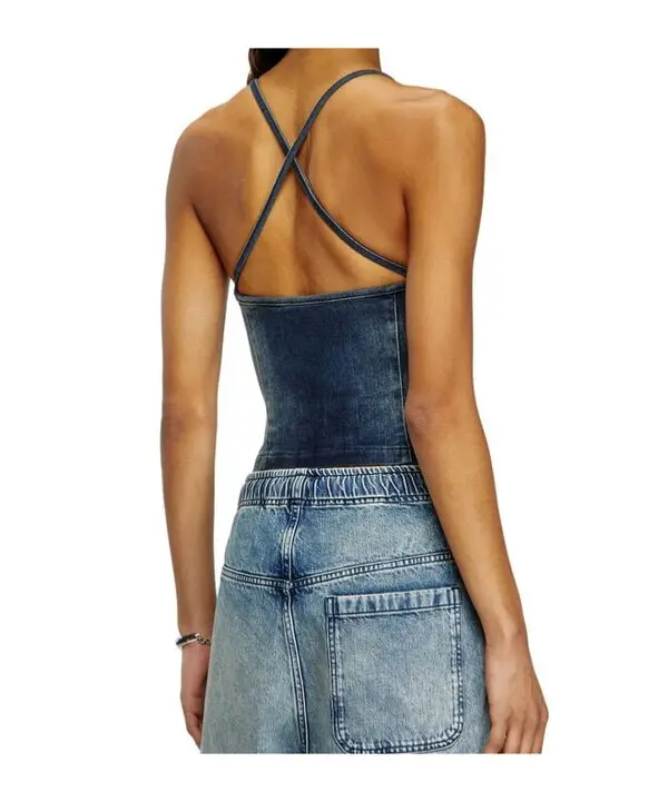 DIESEL® De-pilu-s Denim Top