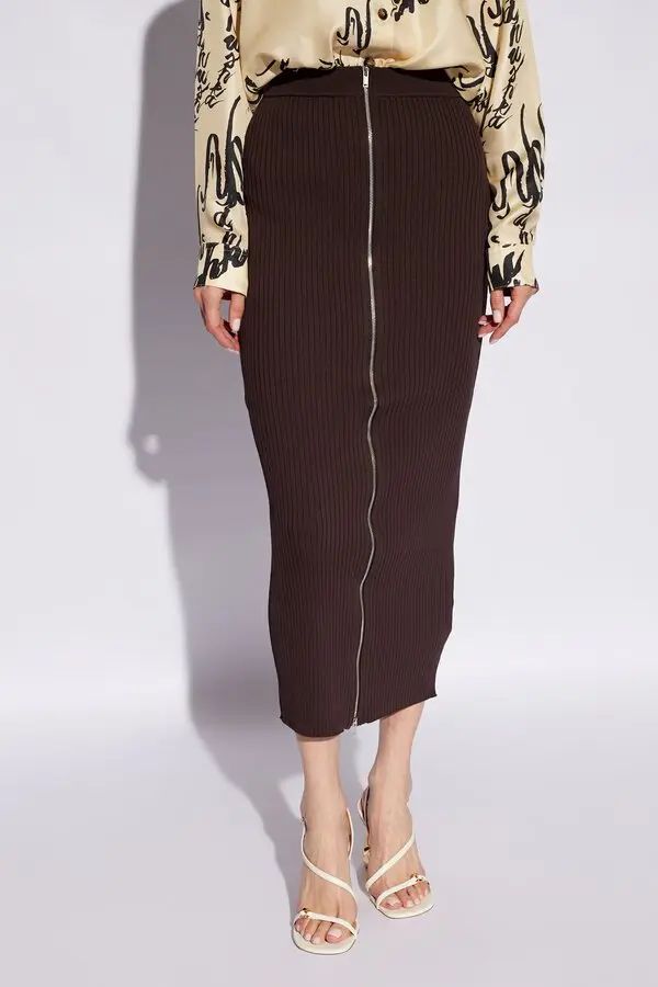 Nanushka Meika Ribbed Midi Skirt