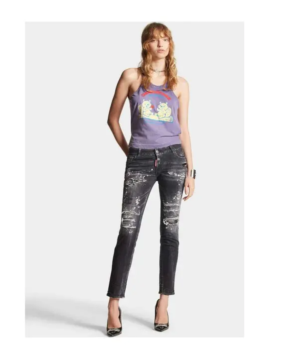 Dsquared2 Jennifer Distressed Skinny Jeans