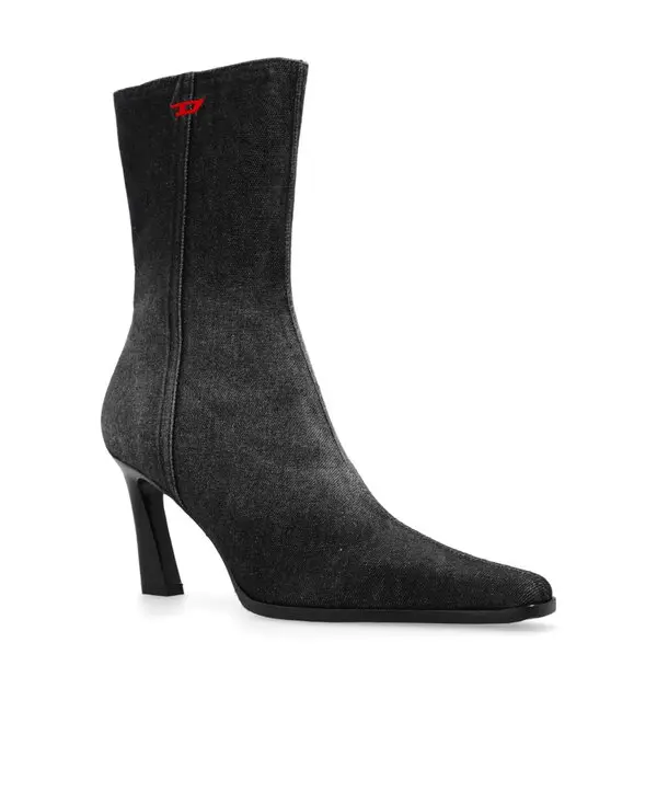 DIESEL® D Allas Denim Ankle Boots