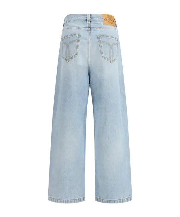 Fiorucci Tricolor Stripe Baggy Jeans