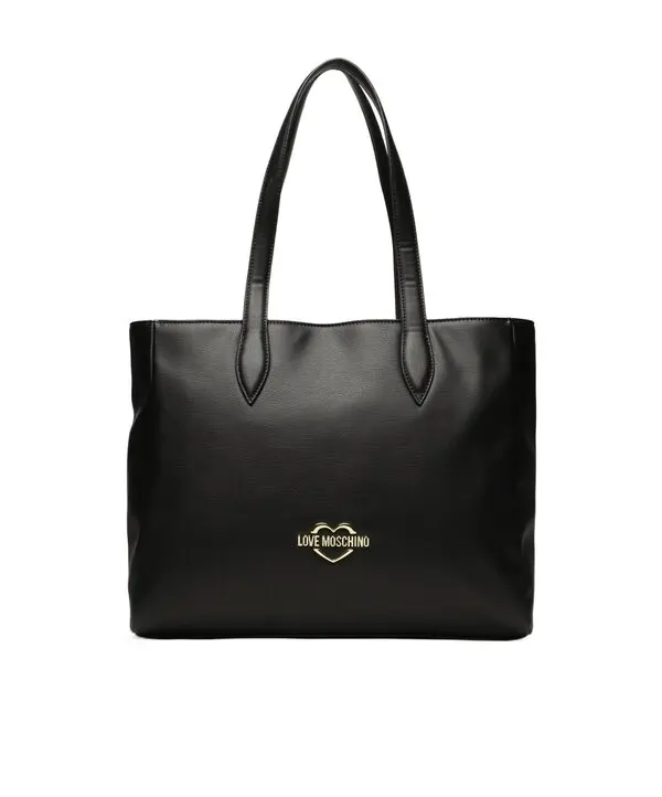 Moschino Logo-lettering Zip-fastening Shoulder Bag - Black