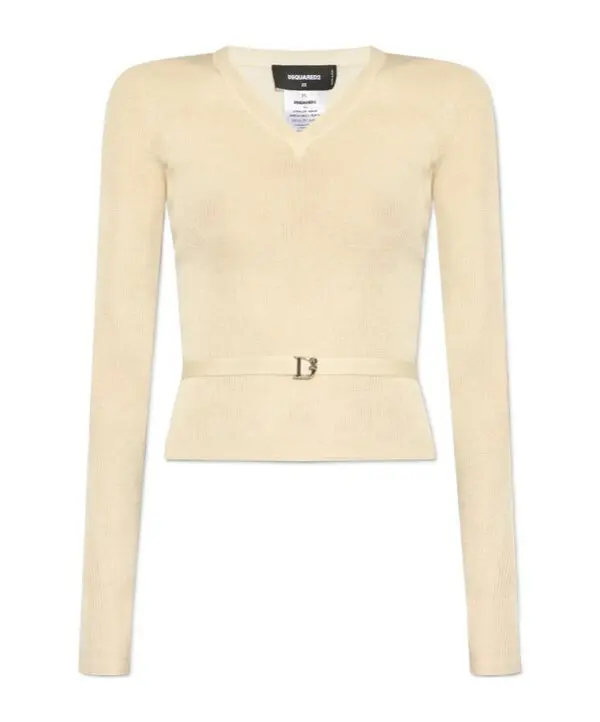 Dsquared2 Ribbed V-neck Pullover