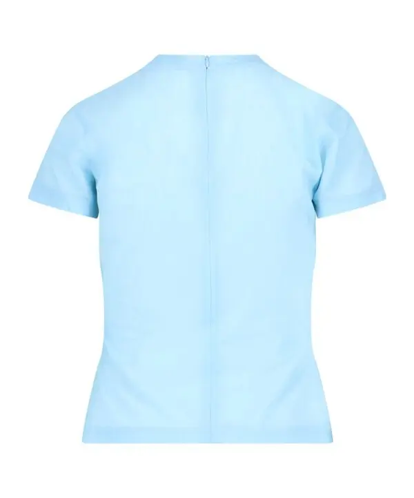 Alaïa Rubberised-logo Mesh T-shirt
