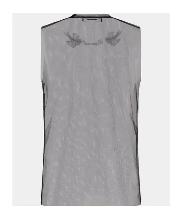 Dsquared2 Layered Sleeveless Mesh Top