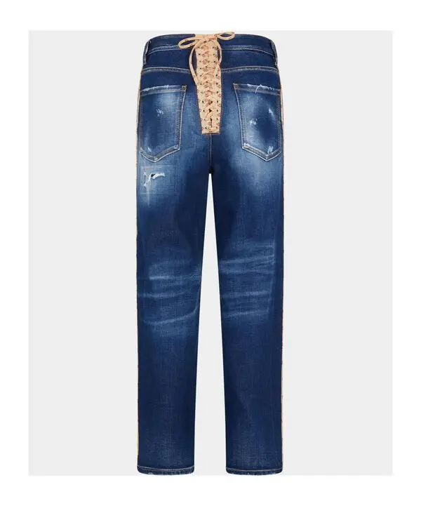 Dsquared2 Medium Ripped Knee Wash Boston Jeans