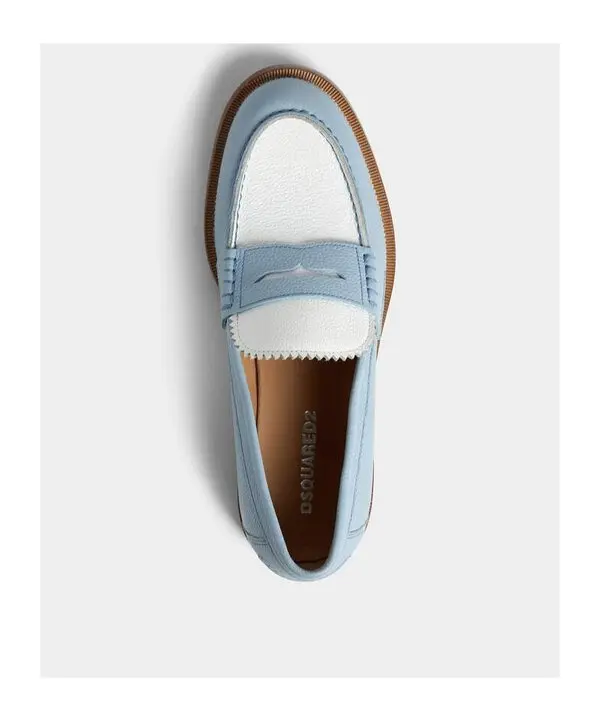 Dsquared2 Colour-block Almond Toe Loafers