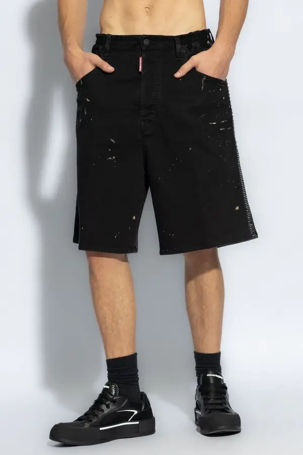 Dsquared2 Paint Splatter Surfer Shorts
