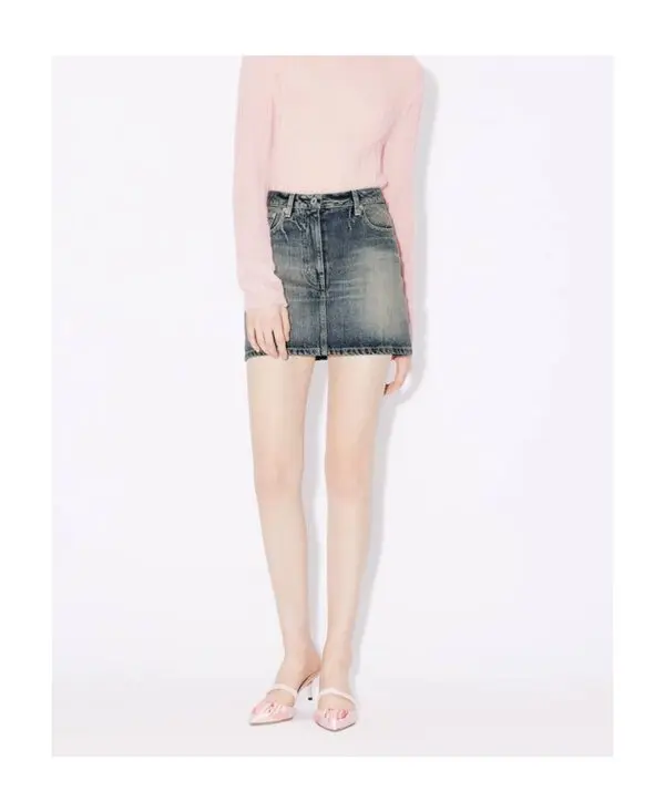 Kenzo Japanese Denim Mini Skirt