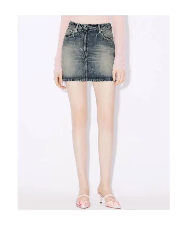 Kenzo Japanese Denim Mini Skirt