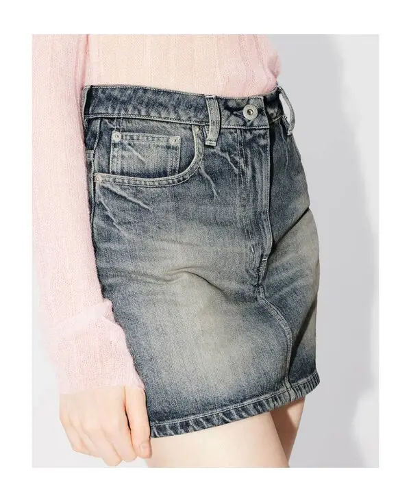 Kenzo Japanese Denim Mini Skirt