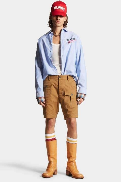 Dsquared2 Logo-embroidered Button-up Shirt