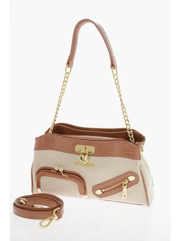 Moschino Crocodile-effect Tote Bag