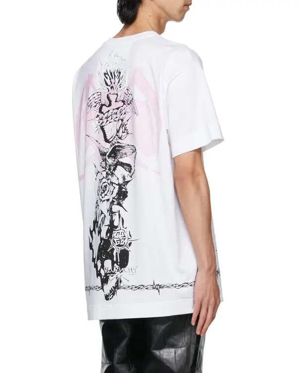 Givenchy Gothic Print Crewneck T-shirt