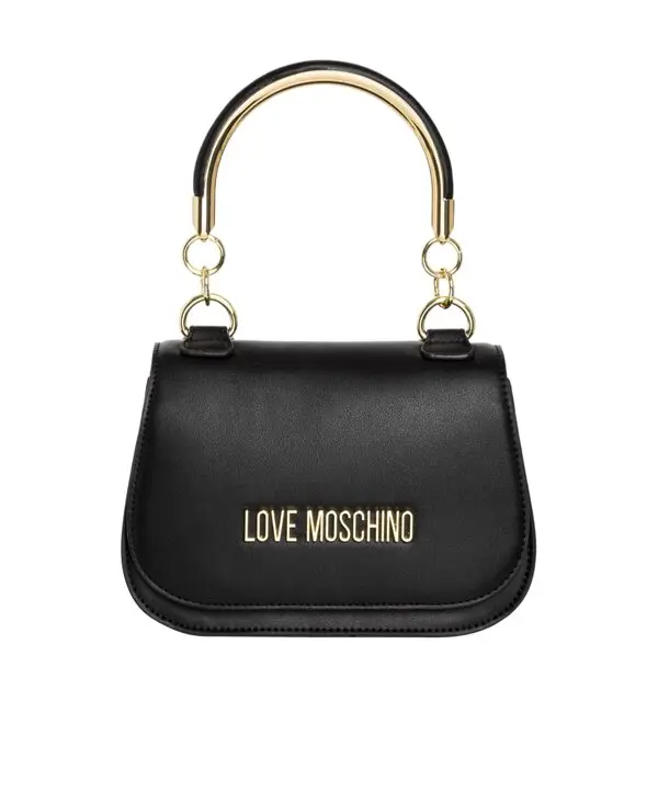 Moschino Logo-plaque Top Handle Bag - Black