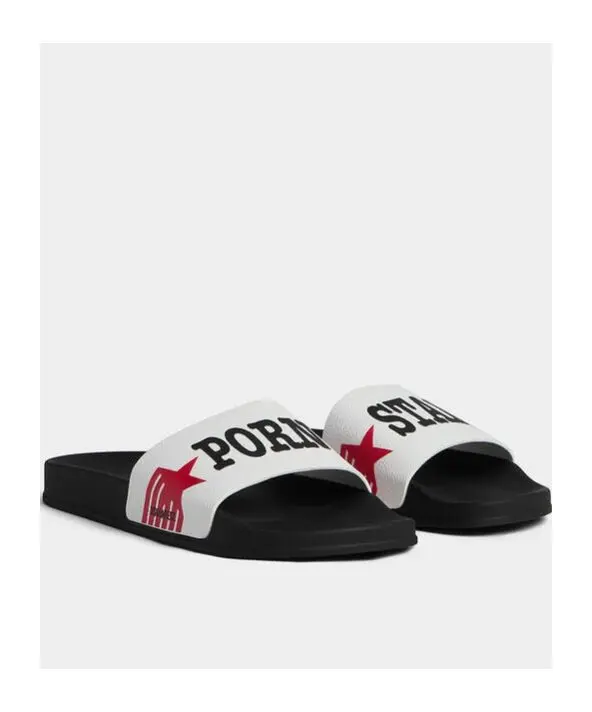 Dsquared2 Slogan Print Open-top Slides
