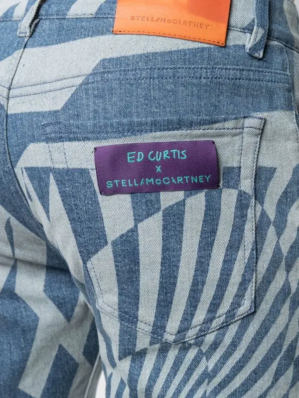 Stella McCartney X Ed Curtis Geometric Pattern Jeans