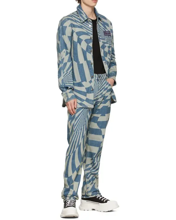 Stella McCartney X Ed Curtis Geometric Pattern Jeans