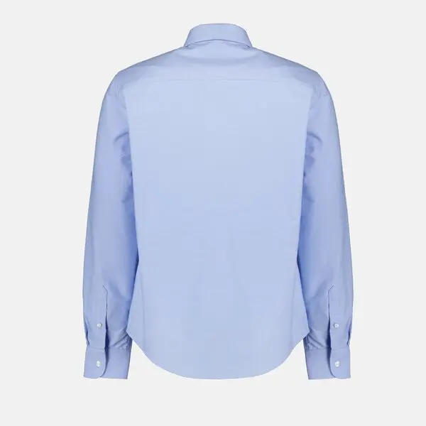 AMI Paris De Coeur Logo Embroidered Long-sleeved Shirt