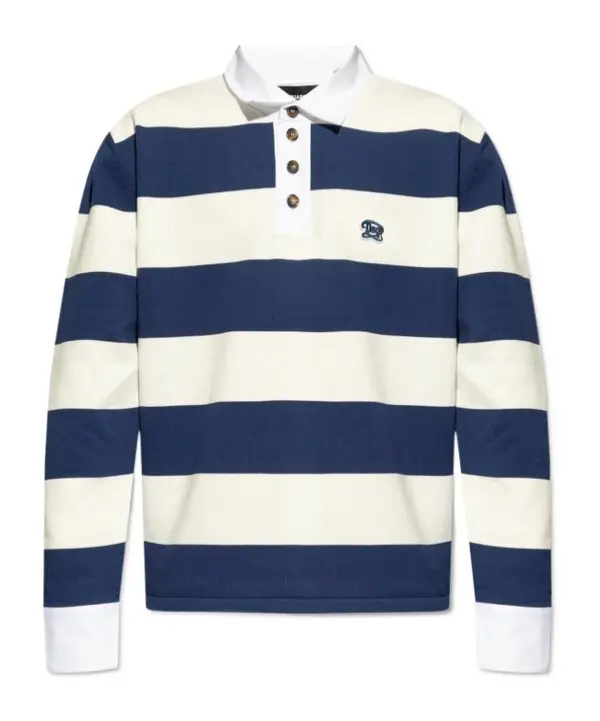 Dsquared2 Long-sleeved Striped Polo Shirt
