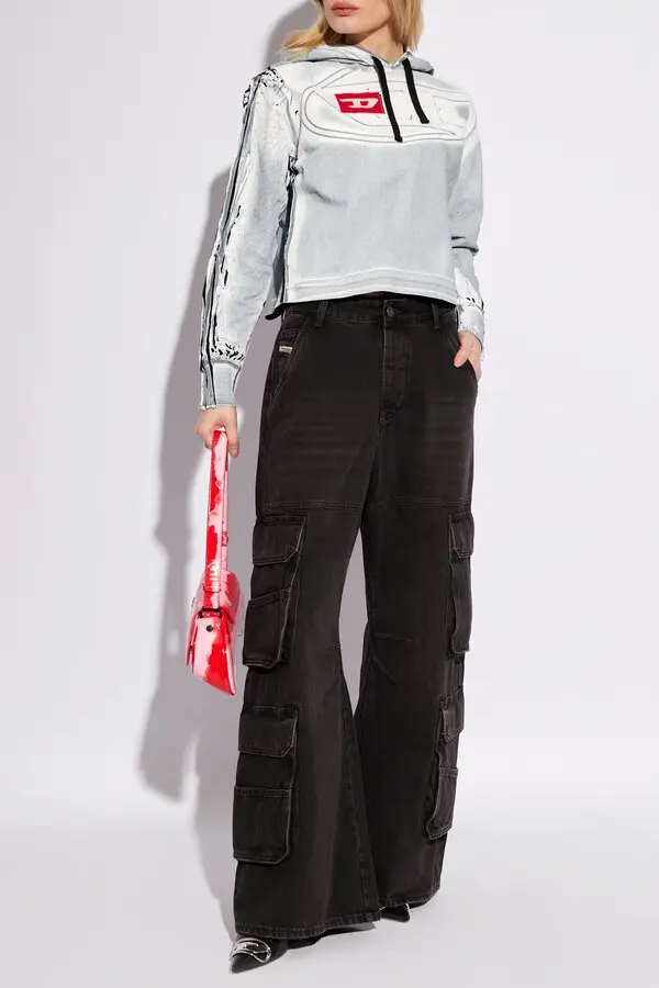 DIESEL® F-carlye Cropped Hoodie
