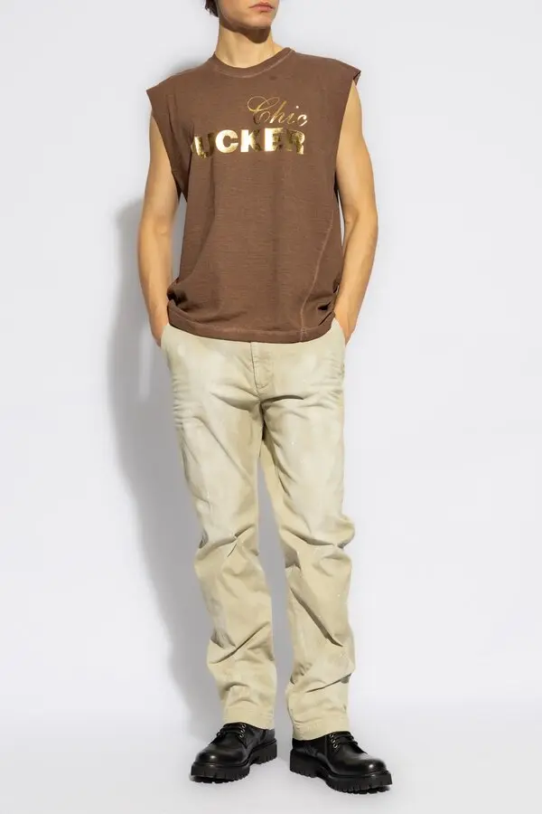 Dsquared2 Slogan-printed Sleeveless T-shirt