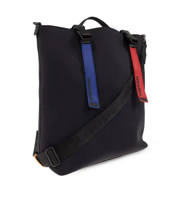 Dsquared2 Rubberised-logo Strap Top Handle Bag