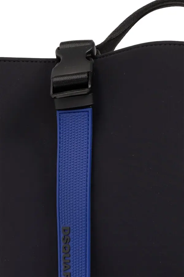 Dsquared2 Rubberised-logo Strap Top Handle Bag